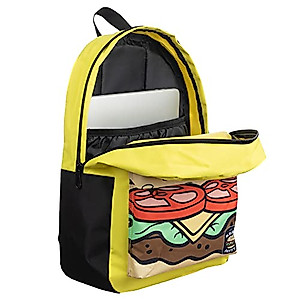 Bioworld Spongebob Squarepants Mixblock Krabby Patty Adult Laptop Backpack