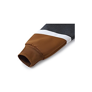 LQHHYLYX Mens Hoodie Multicolor Panel Sweatshirt Fleece Long Sleeve Sports Tops (Medium, Light tan)