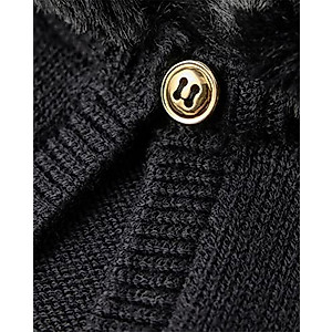 Gymboree Baby Girls and Toddler Dressy Vests Shrugs Shirt, Black Faux Fur, 5T US