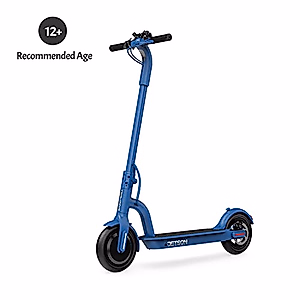 Jetson Eris Adult Electric Scooter - Includes Easy Folding Mechanism, LCD Display, Integrated Phone Holder, Reach Speeds up to 14 MPH, Range of up to 12 Miles, Ages 12+, Blue, JERIS-BLU