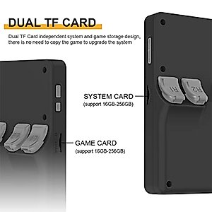 DECI Powkiddy RGB20S Handheld Game Console Built-in 15000 Games, 16G+64G 3.5 Inch IPS Handheld Emulator Video Game Console Retro Arcade for Kids Adults, Open Source Arkos System