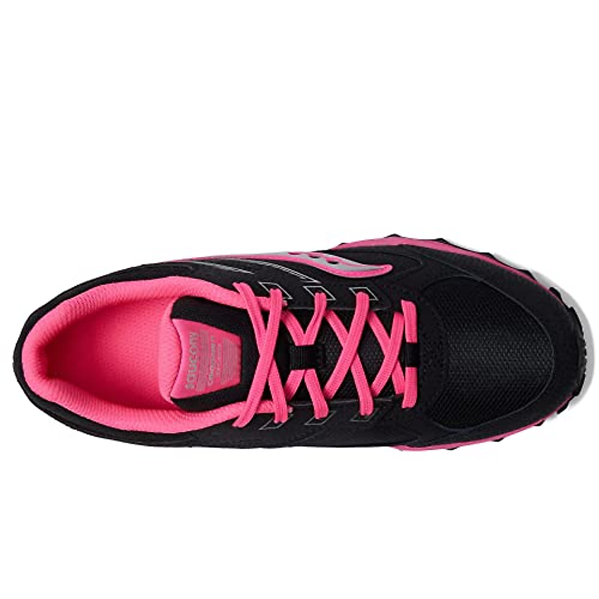 Saucony Cohesion Tr14 Lace to Toe Sneaker, Black/Pink, 2 US Unisex Big Kid