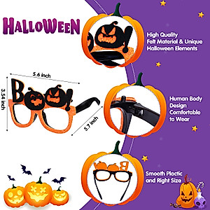 Garma 18 PCS Halloween Glasses for Kids Adults Funny Halloween Party Favors Photo Booth Props Costume Accessories Halloween Party Decorations