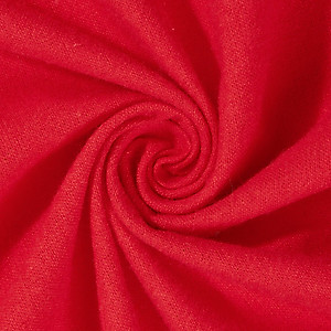 by The Yard Cotton Flannel Fabric 45" Wide Soft Warm Comfy (Off White)