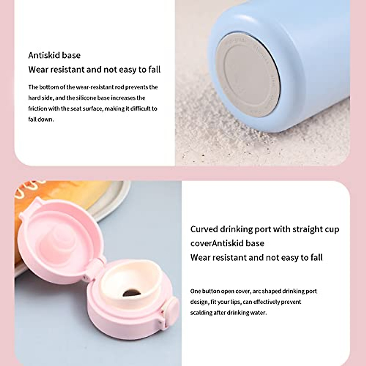 420ML Insulated Bottles, Insulated Stainless Steel Water Bottle (Pink)