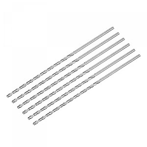 uxcell HSS(High Speed Steel) Extra Long Twist Drill Bits, 3.5mm Drill Diameter 160mm Length for Hardened Metal Woodwork Plastic Aluminum Alloy 6 Pcs