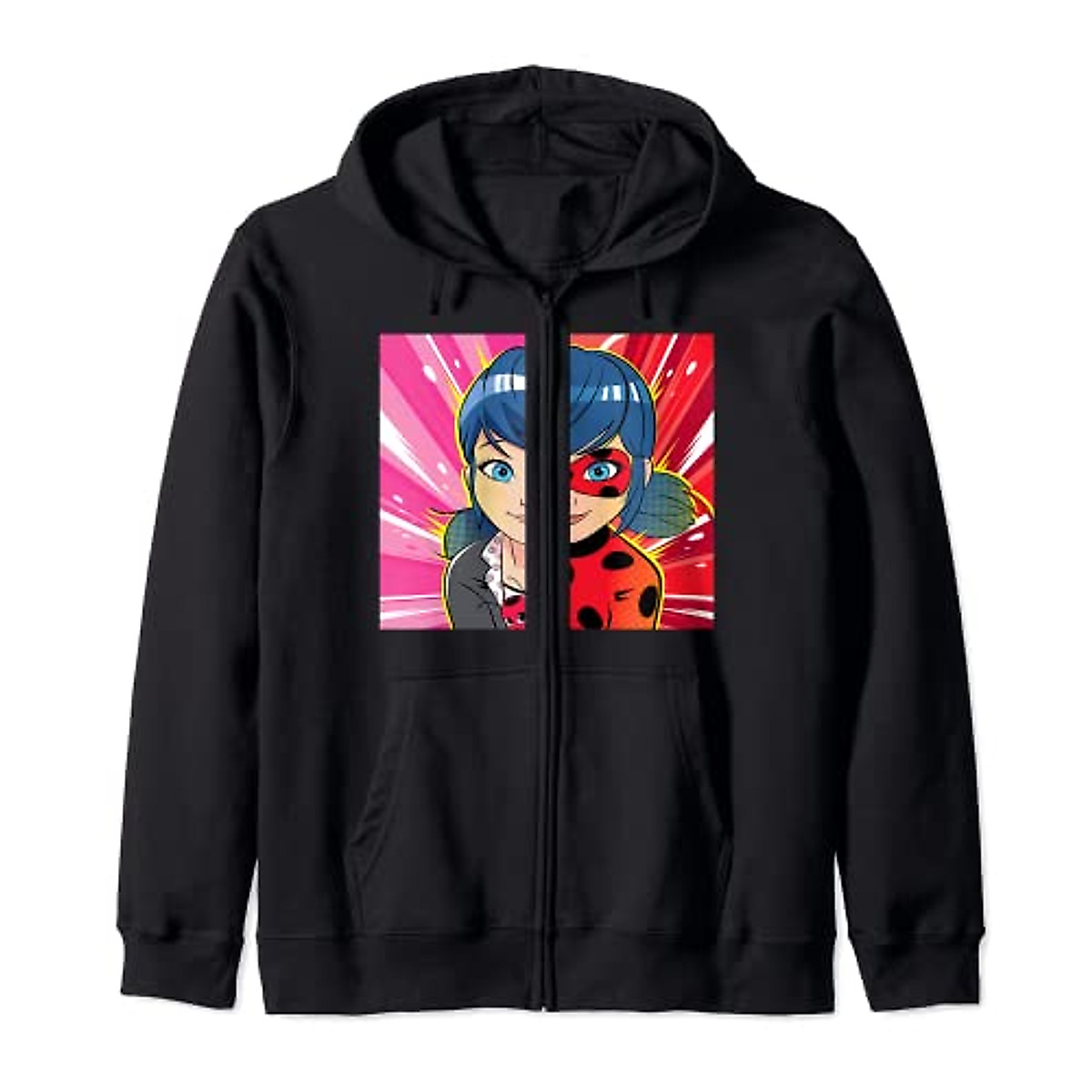 Miraculous Collection Ladybug Transformation Zip Hoodie