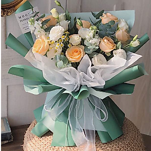 JOSON 30 sheets/6 color Double sided flower wrapping paper gift packaging Floral Arrangements DIYcraft project 23X23in(58x58cm)