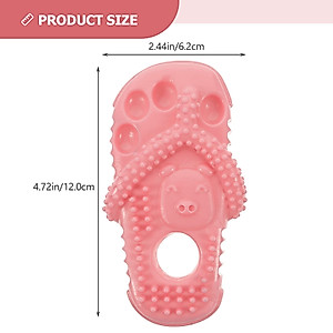 POPETPOP Dog Chew Slipper Shoe Shaped for Teething Puppies Molar Teeth Cleaning Chew Activity