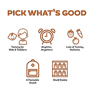 Buddy Fruits Pure Blended Fruit and Veggies Apple, Peach and Carrot Applesauce | 100% Real Fruits & Veggies | No Sugar, Non GMO, Vegan, No Preservatives, Certified Kosher | 3.2oz Pouch 18 Pack