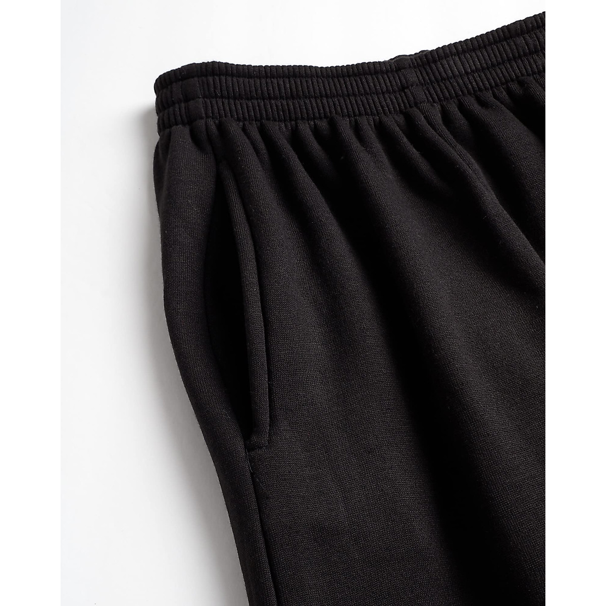 Quad Seven Boys' Fleece Jogger Set - 4 Piece Basic Solid Full Zip Hoodie and Sweatpants (Size 8-18), Size 8-10, Black/Heather Grey