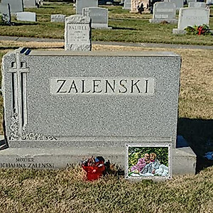 5x7 Waterproof Picture Frame for Grave, Cemetery Decorations for Grave, 2PCS Acrylic Outdoor Weatherproof Pet Dog Cat Memorial Cemetery Picture Frame,Funeral Gifts