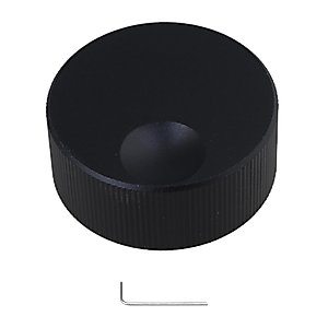 lovermusic lovermusic 32x13MM Black Sandblasting Audio Control Tuning Knob fit 6MM Dia Bore