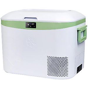 Megiu Car Fridge Portable 12V Refrigerator 19 Quart (18 Liter) 12 Volt Freezer Compressor Cooler 12V/24V DC 110～240 V AC for Truck Van RV Camper SUV and Home Use -18℃~+15℃
