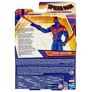 Marvel Spider-Man: Across The Spider-Verse Spider-Man 2099 Toy, 6-Inch-Scale Action Figure, Super Hero Toys, Ages 4 and Up