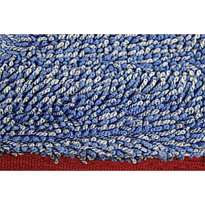 CleanAide Twist Yarn Mop Pad with Spot Cleaning Scrubber, 18 Inches, 6 Pack