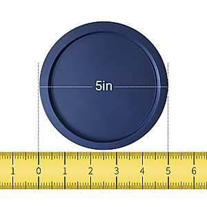 Replacement Lid for Pyrex 5" Storage Plastic Cover 2 Cup Bowl Dish 7200-PC Blue (2-Pack)