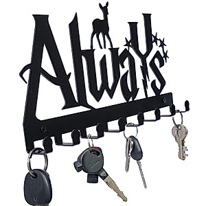 HeavenlyKraft Decorative Metal Key Hooks | Key Holder | Always Sign | Wall Mounted Key Hooks