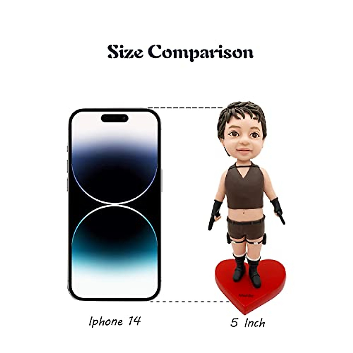 Full Custom Head & Body Figurines Personalized Bobblehead Based on Your Photos for Lovers, Families