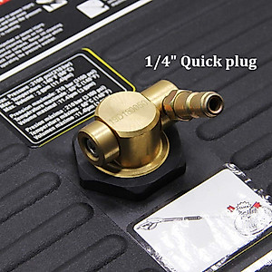 Twinkle Star Pressure Washer Surface Cleaner (15’‘, Black-3100PSI)