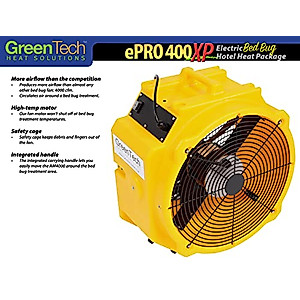 Hotel Portable Electric Bed Bug Sanitation Heater | Professional-Grade | Heat Treatment System and Equipment | Get Rid of Bugs | 26,212 BTU | ePro 600 PTAC Hotel Bundle Package for 600 Sq Foot Room