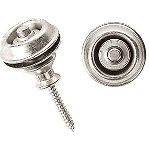 Jim Dunlop Vintage Nickel Dual Design Guitar Strap Locks (SLS1035VN)