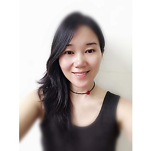 CF100 Black Choker With Red Rose, 925 Sterling Silver Black Spinel Beads Flower Red Rose Choker 13+2” (Red Rose