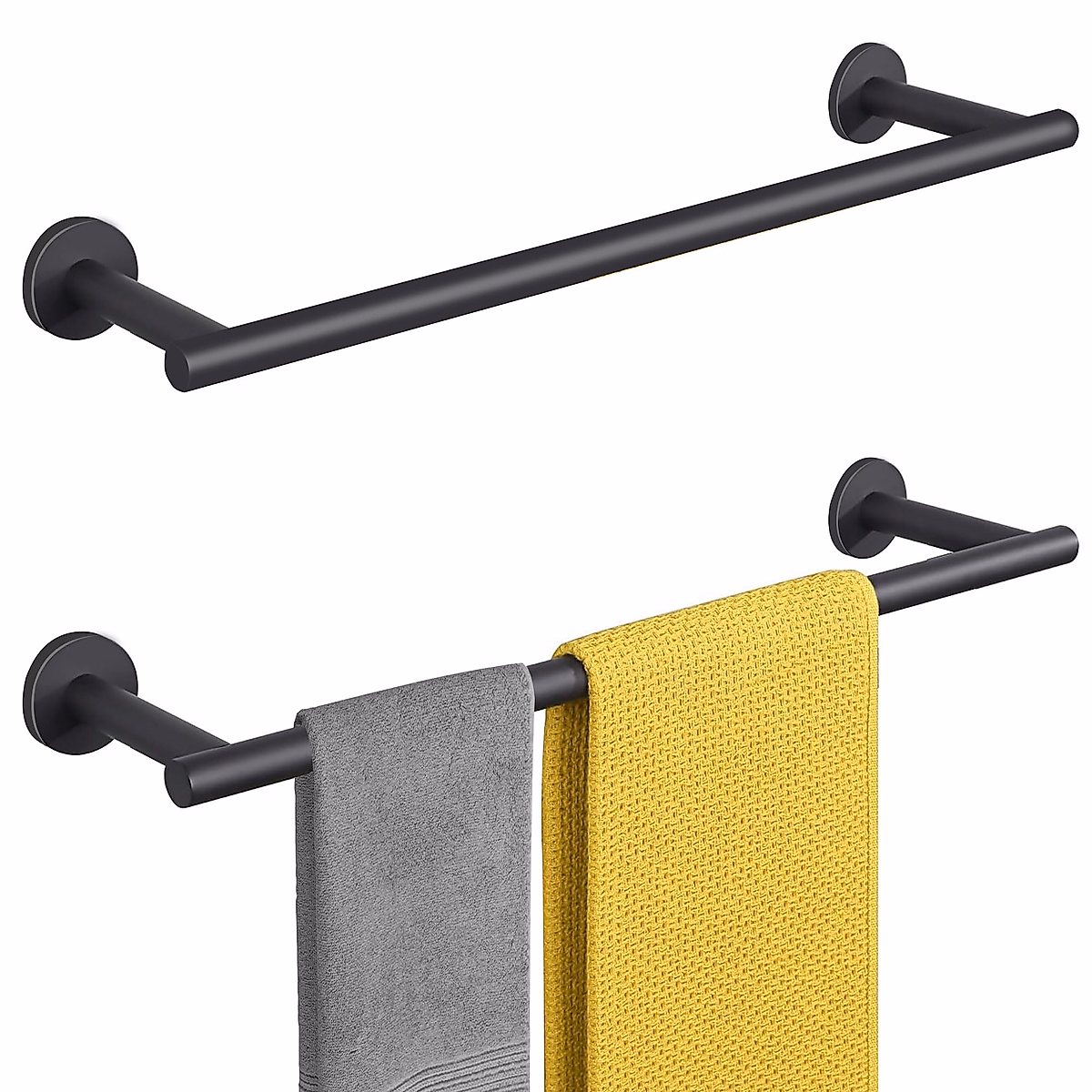 ULIBERMAGNET Magnetic Towel Holder, Magnetic Towel Bar Holder with Adjustable Length, Non-Slip Magnetic Towel Rod Rack for Refrigerator, Oven, Dishwasher, Laundry (2 Pack)