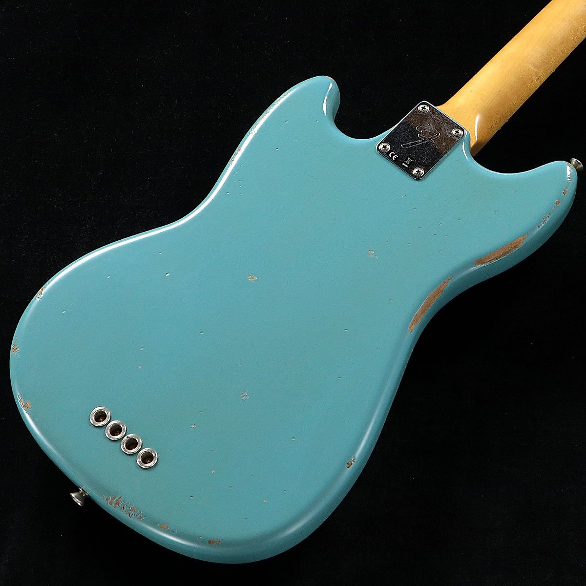 Fender JMJ Road Worn Mustang Bass, Faded Daphne Blue, Rosewood Fingerboard