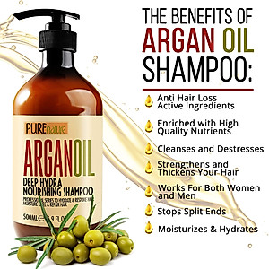 PURE NATURE Moroccan Argan Shampoo and Conditioner