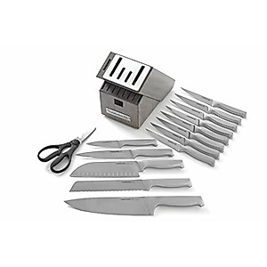 Calphalon 2017943 Stainless Steel 12 Piece Cutlery Block Set, Silver