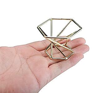 SanSanYa 12Pieces Mini Air Plant Stand Metal Geometric Air Plant Display Stand Geometric Air Plant Container Mini Air Plant Holders