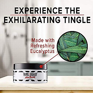 Nutt Butter Men's Lotion for Groin, Back & Body - Tingle with Essential Oils, Eucalyptus, Aloe, Cocoa, Vitamin E - 8 oz Anti-Aging, Anti-Chafing Cream by Tame the Beast