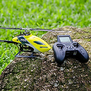 OMPHOBBY M2 EVO Ready to Fly 3D RC Helicopter Outdoor, 6CH Remote Control Helicopters for Adults, Compatible with RadioMater Zorro Transmitter Red