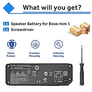 BatteryMon 061384 061385 061386 063287 Battery for SoundLink Speaker Mini One (7.4V/21.46Wh)