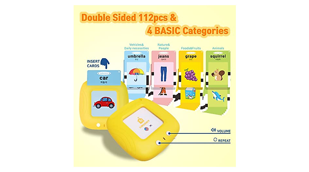 Talking Korean Bilingual Flashcards for Learning English & Korean Fun ...