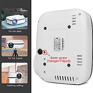 DROOS WiFi Mini Projector Native 720P Smartphone Projector 1080P Video 3D Home Theater Portable Projector (Color : Multiscreen Ver(projectors)