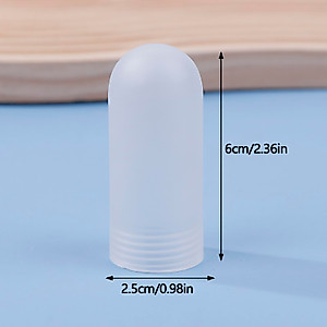 miihello 1pc Tubular G9 Clear Glass Cover Threaded Neck Lamp Shade Replacement Sturdy Glass Protectant Tube Frost Cover for G9 Bulb
