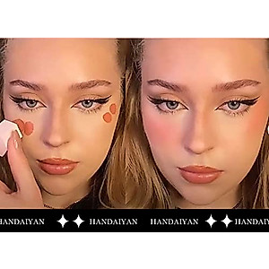 GL-Turelifes Cream Liquid Blush Makeup, Air Cushion Blush for Cheeks, High Pigment, Weightless, Velvet Mousse, Natural-Looking Long Lasting, Dewy Finish, Easy to Blend Blusher (#1 Love Cake)