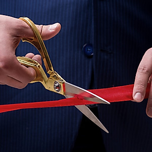 Stainless Steel Scissors Gold Scissor Professional Heavy Duty Sharp Scissors 10.5" Scissors All Purpose Fabric Scissors Professional Sharp Scissors Heavy Duty Craft Scissors Heavy Blades Scissors