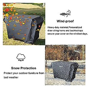 NUUK 20IN x 42IN Waterproof Cover for Outdoor Cooking Stations, 42IN Outdoor Prep Station Cover, Heavy Duty UV Resistant BBQ Grill Table Cover