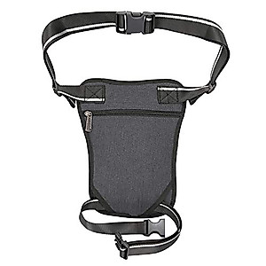 Thigh Bag, Larswon Leg Pouch Bag Thigh Pack Bag Tactical Waist Bag Motorcycle Bag (Dark Gray)