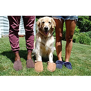 Fireside by Dearfoams Men's Grafton Genuine Shearling Water Resistant Indoor/Outdoor Clog