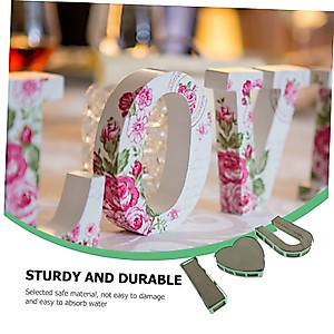 Abaodam 1 Set Heart-Shaped Sucker Flower Clay Rose Sucker Floral Decor Rose Ornament Wedding Ornament Flower Decor Green Tray Foam Sponge Wedding Car Supplies Toolkit Unique Plastic