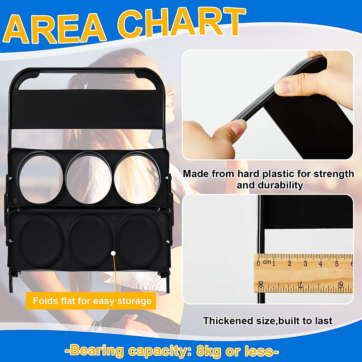 2 Pack Sports Water Bottle Carrier with 12 Team Water Bottles 20 oz Wide Mouth Water Bottles BPA Free Plastic Squeeze Water Bottles Major Sports Water Bottles for Fitness Bike Gym Camping (Black)