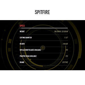 New Archery Products Spitfire Mechanical Broadhead 1 1/2" Cut Diameter 125 Grain Front Deploying 3 Pack