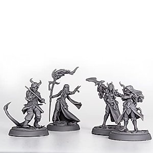 AmeraLabs TGM-7 3D Printing Resin for Tabletop Miniatures – Tough, High Resolution, Low Odor, Fast Curing on LCD MSLA UV 3D Printers, 1L (Grey)