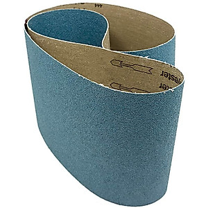 Benchmark Abrasives 6 x 48 Inch Sanding Belts with Zirconia Grains, Sand Paper for Metal Grinding, Sanding, Knife Polishing, Surface Blending Belt Sander Paper Belt for Woodworking (2 Pack), 60 Grit