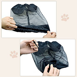 2 Pack Breathable Dog Snood Longears Dogs Net Snood Dog Ear Cover for Cocker Spaniel Cavalier Poodle Basset (S)