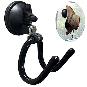Pmsanzay Hat Rack, Acrylic Material, Suction Cup Hanger for Car & Truck, Hat Holder - No Falls Off - No Hat Damage